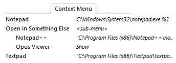 Context Menu