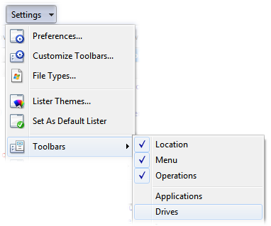 Drive Buttons and Lists