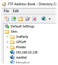 FTP Address Book