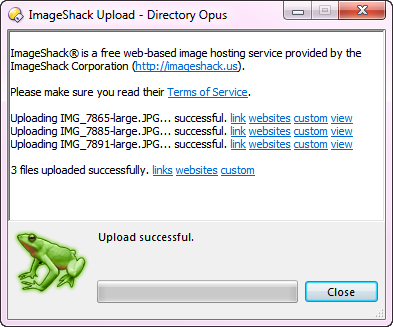 Uploading to ImageShack