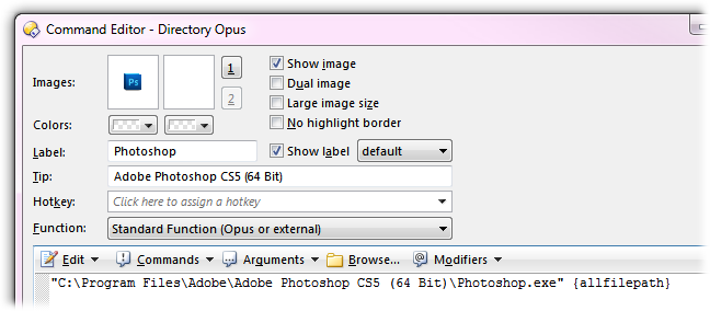 Passing files to external programs