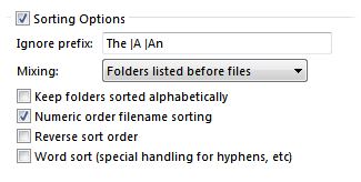 Folder Formats
