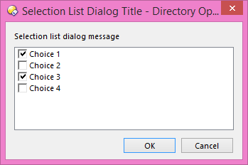 Dialogs and Popup Menus