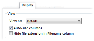 Folder Options