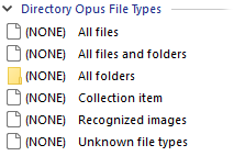 Directory Opus File Types