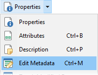 Editing Metadata