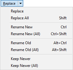 The Confirm File Replace Dialog