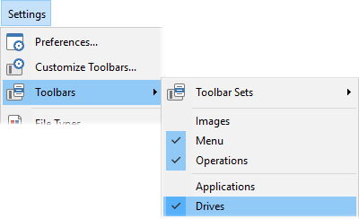 Drive Buttons and Lists