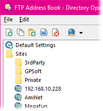 FTP Address Book